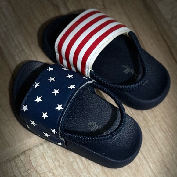 SoDorable | Shoes | American Flag Baby Slides With Backstrap Sandal ...